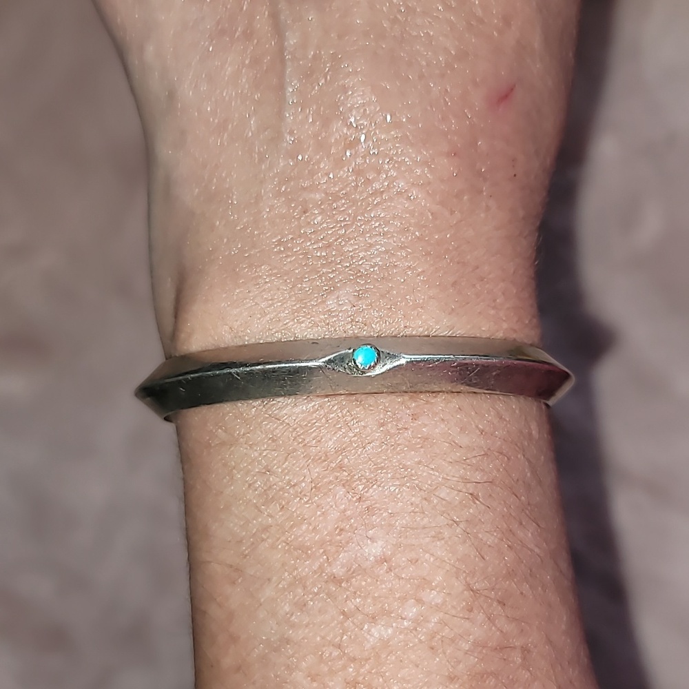 Vintage Navajo Taft Hosteen Sterling Silver W/Turquoi… - Gem